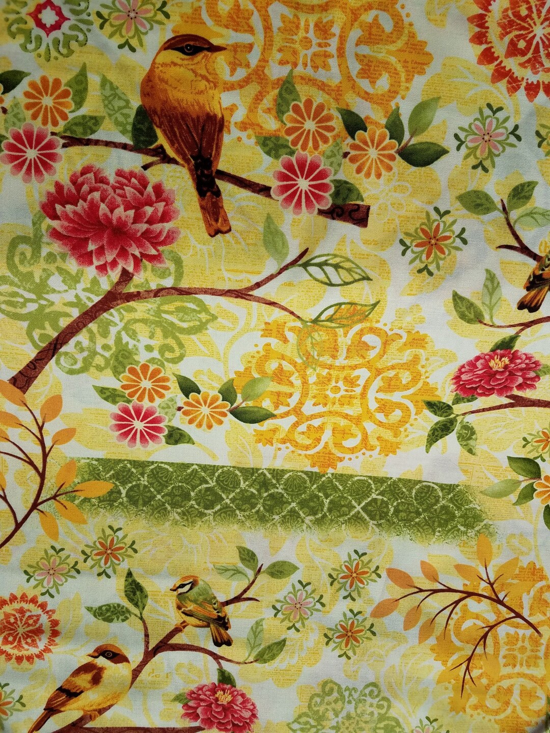 Jardiniere by Jennifer Brinley for Studio E Fabric 24.5" X WOF - Etsy