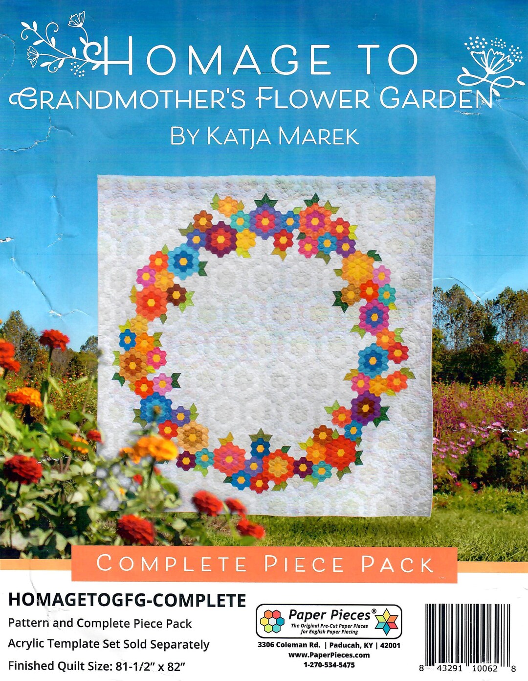 Homage to Grandmother's Flower Garden by Katja Marek Complete Piece ...
