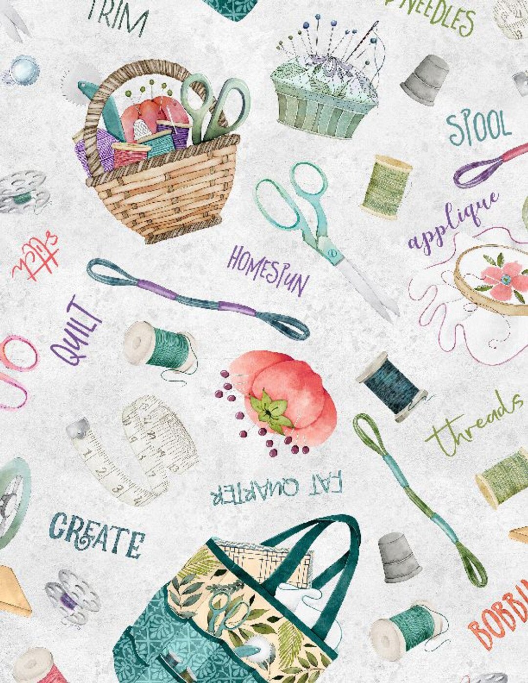 Sew Be It by Lola Molina for Wilmington Prints Fabric by the Half Yard ...