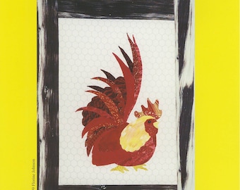Ralph That Radical Rooster Quilt PATTERN - Etsy