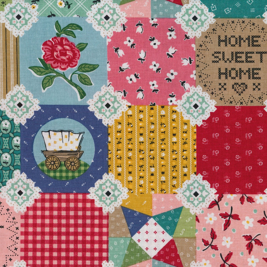 Prairie by Lori Holt of Bee in My Bonnet for Riley Blake Designs Multi-colored Patchwork Quilt ...