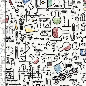 Science Lab by Timeless Treasures Fabric by the Half Yard 35C 004 - Etsy