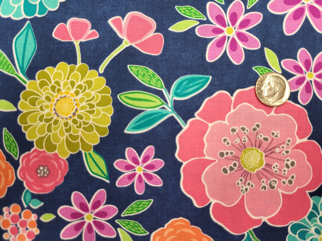 Sew Bloom Floral by Cherry Guidry for Contempo Fabric by the Half Yard 01A 092 - Etsy