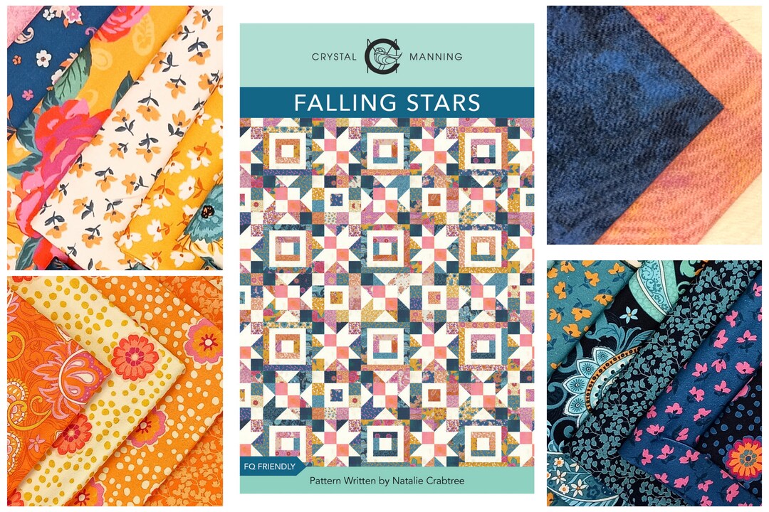 Falling Stars Quilt Kit Designed by Crystal Manning for Moda Fabrics - Etsy