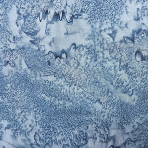 Light Blue Watercolor Batik Fabric by the Half Yard - Etsy