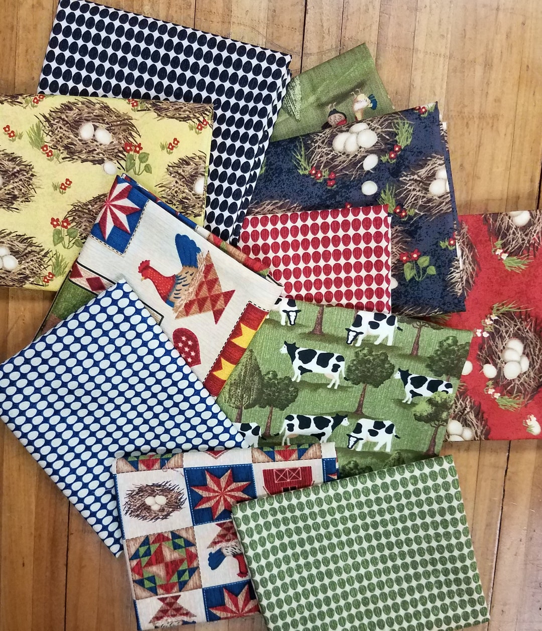 Down on the Farm Fat Quarter Bundle by Whistler Studios for Windham ...