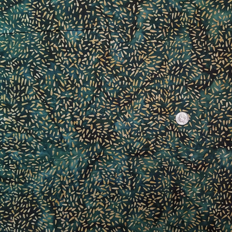 Green Batik Fabric - Etsy