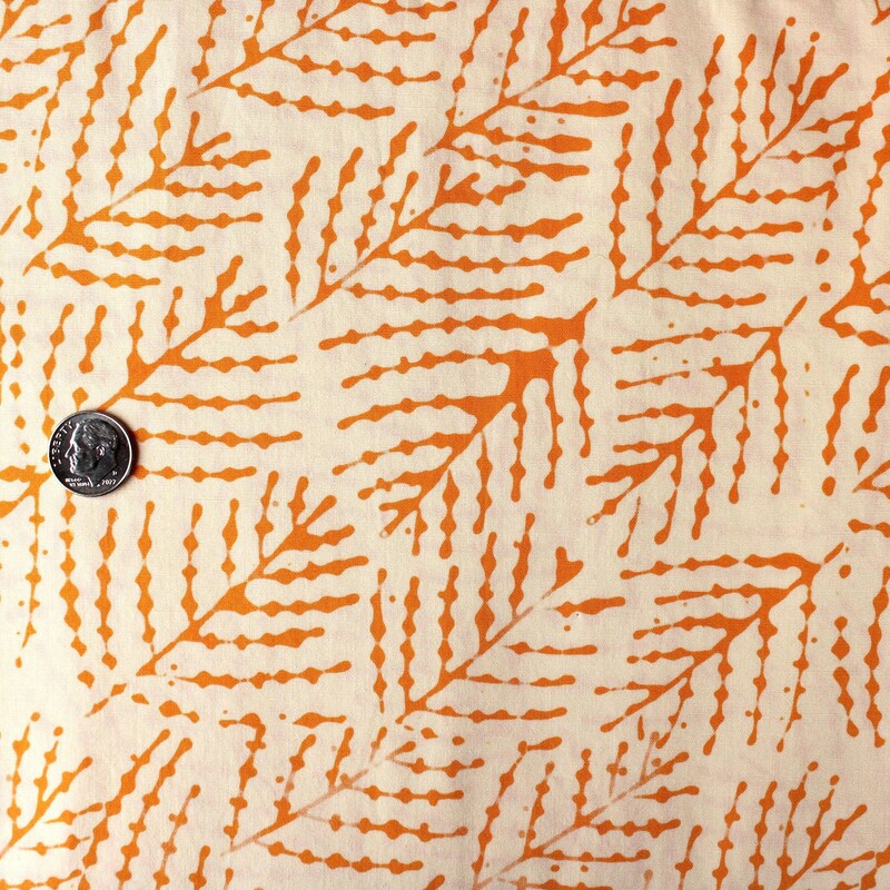 Orange Batik Fabric - Etsy