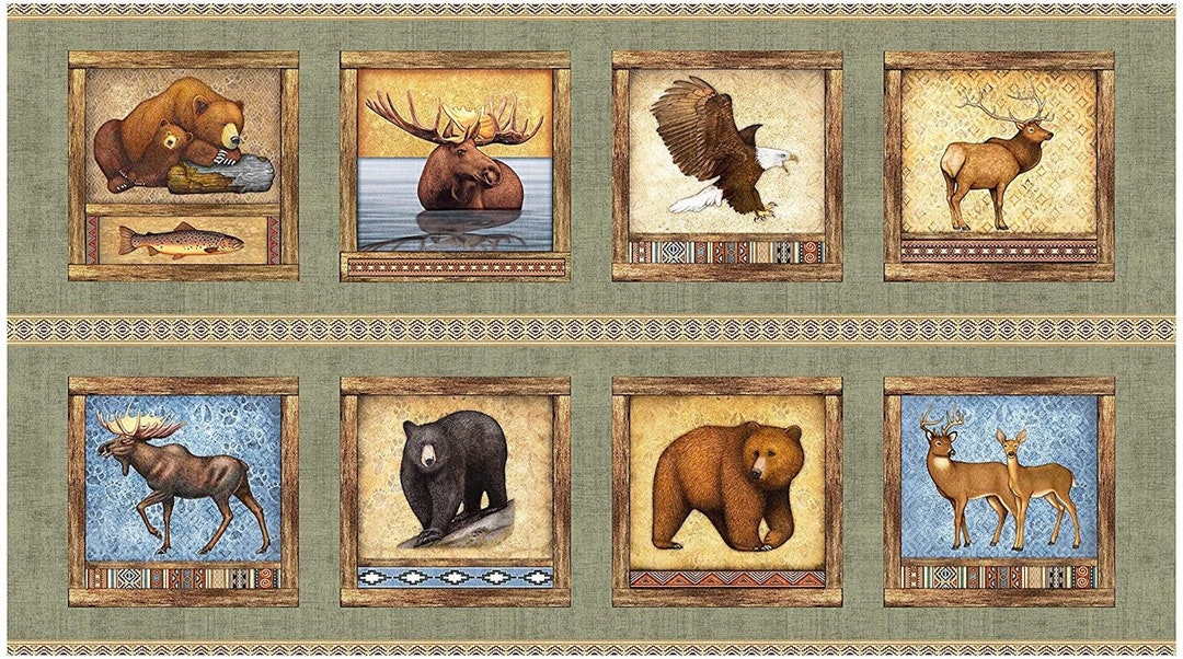 Timberland Trail by Dan Morris Design for QT Fabrics Wild Animals ...