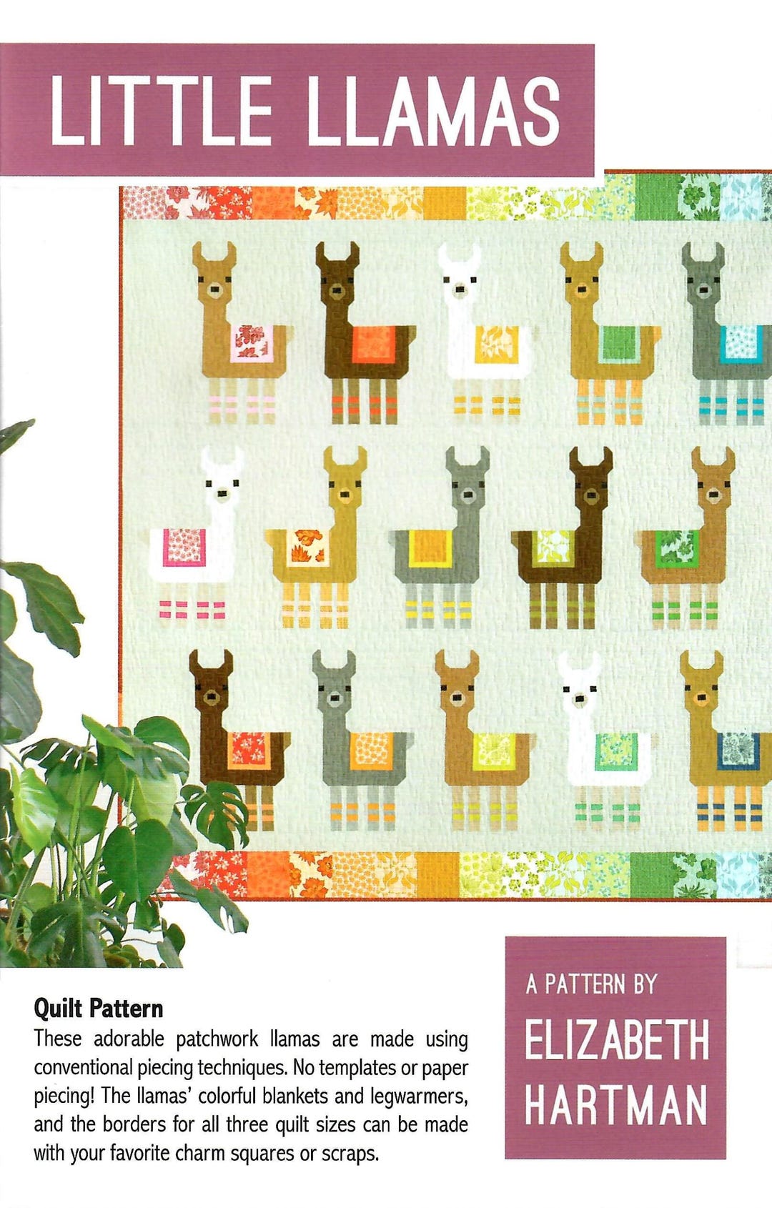 Little Llamas by Elizabeth Hartman Llama Themed Pieced Baby Quilt ...