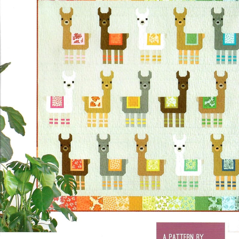 Llama Quilt Pattern - Etsy