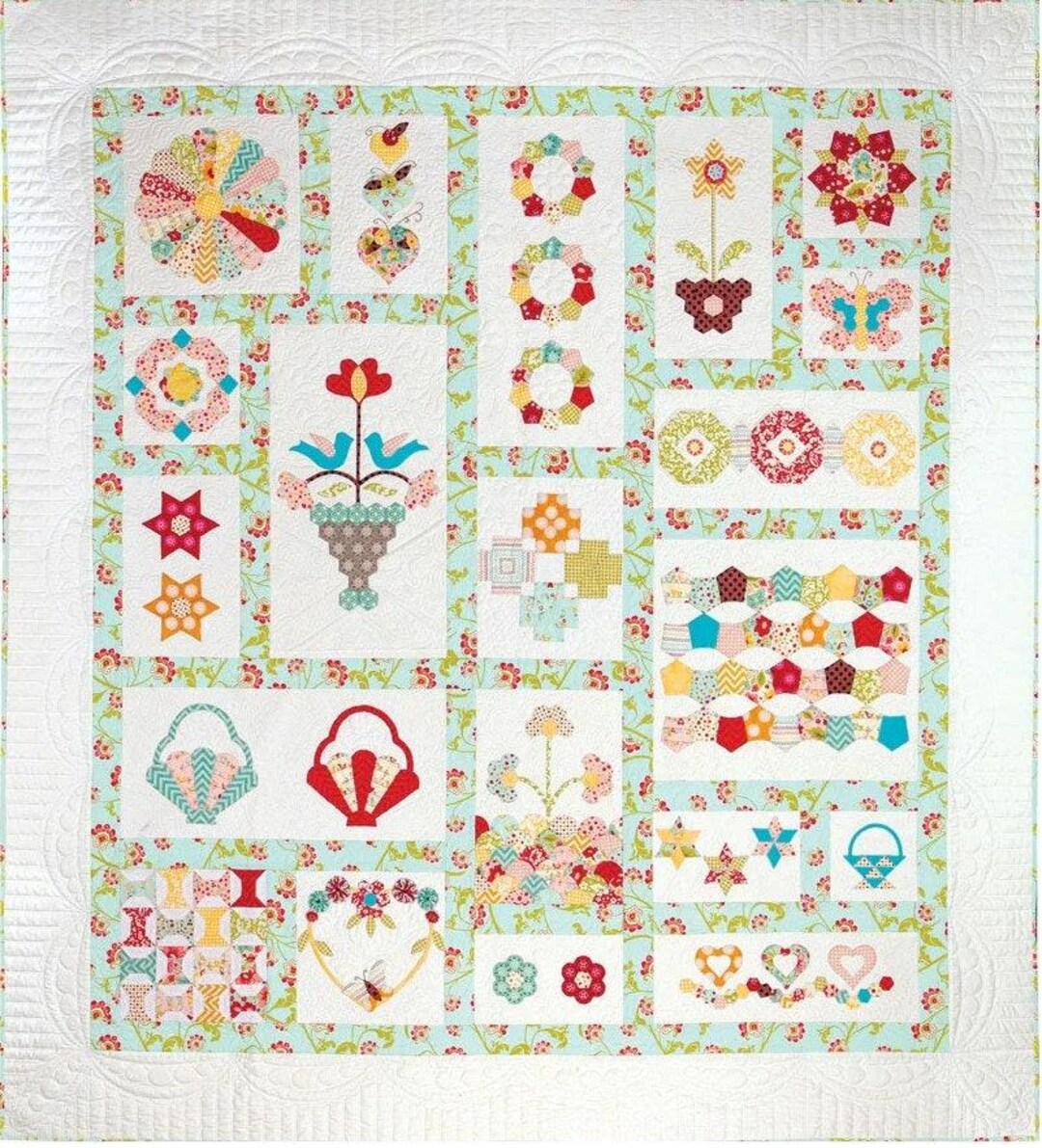 Marmalade Quilt Pattern by Sue Daley Designs With Templates and Papers ...
