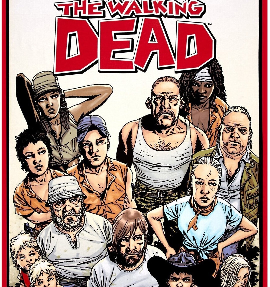 The Walking Dead Comic Characters Panel by Robert Kirkman for Springs ...
