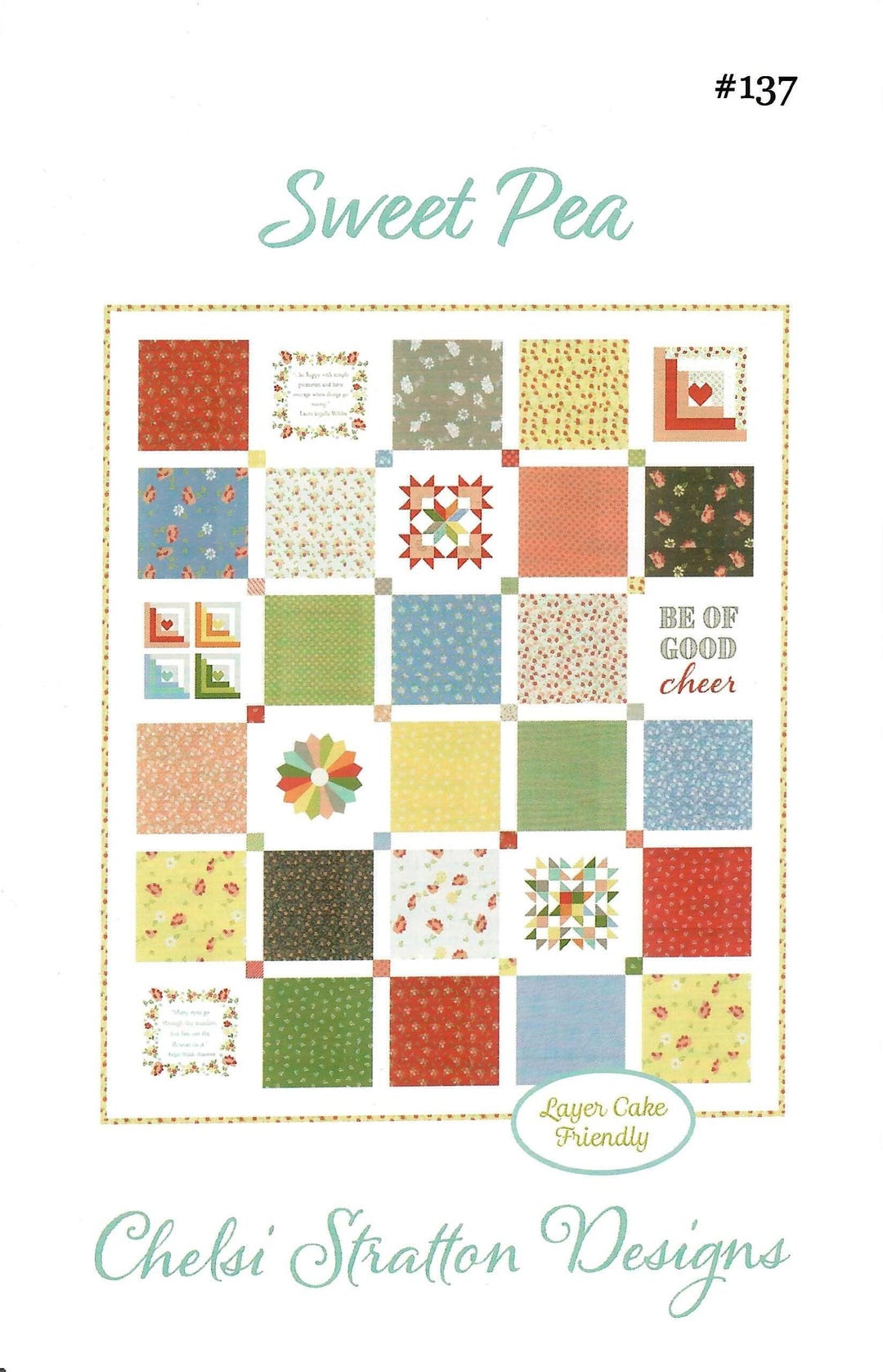 Sweet Pea by Chelsi Stratton Designs Colorful Floral Themed Pattern - Etsy