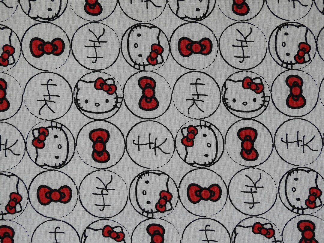 Hello Kitty Dots by Sanrio for Springs Creative Fabric by the Half Yard ...