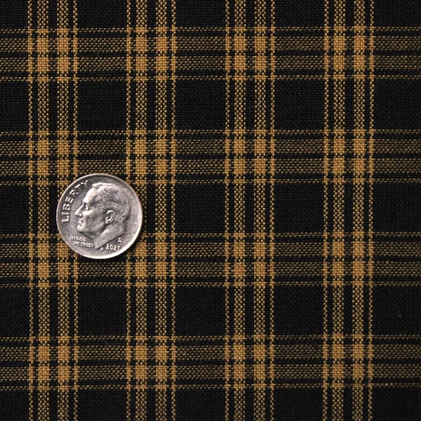 Yellow Plaid Fabric - Etsy