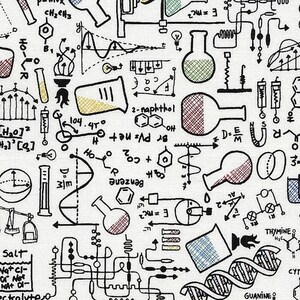 Science Lab by Timeless Treasures Fabric by the Half Yard 35C 004 - Etsy
