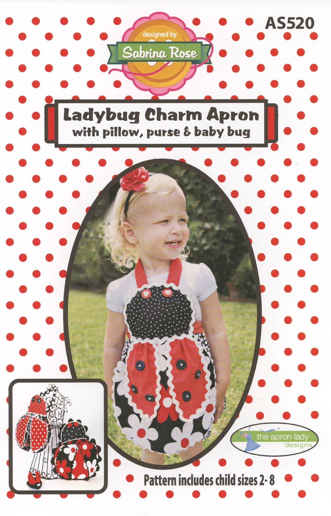 Ladybug Charm Apron by the Apron Lady Designs - Etsy