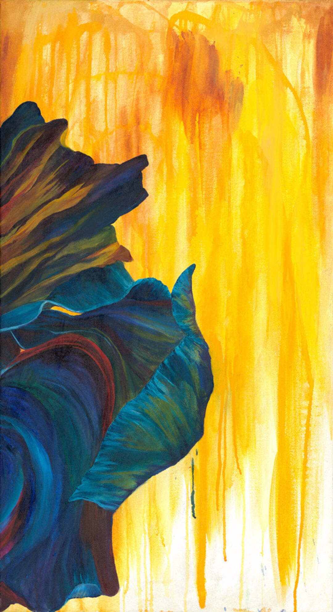 Iris Dancing Right by Frond Designs Fabric Panel 24 X WOF Beautiful ...