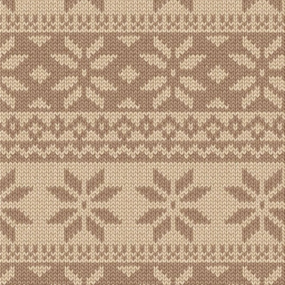 Two Can Art Snowflake Fabric: Reflections in Natural Fabric by the Half ...