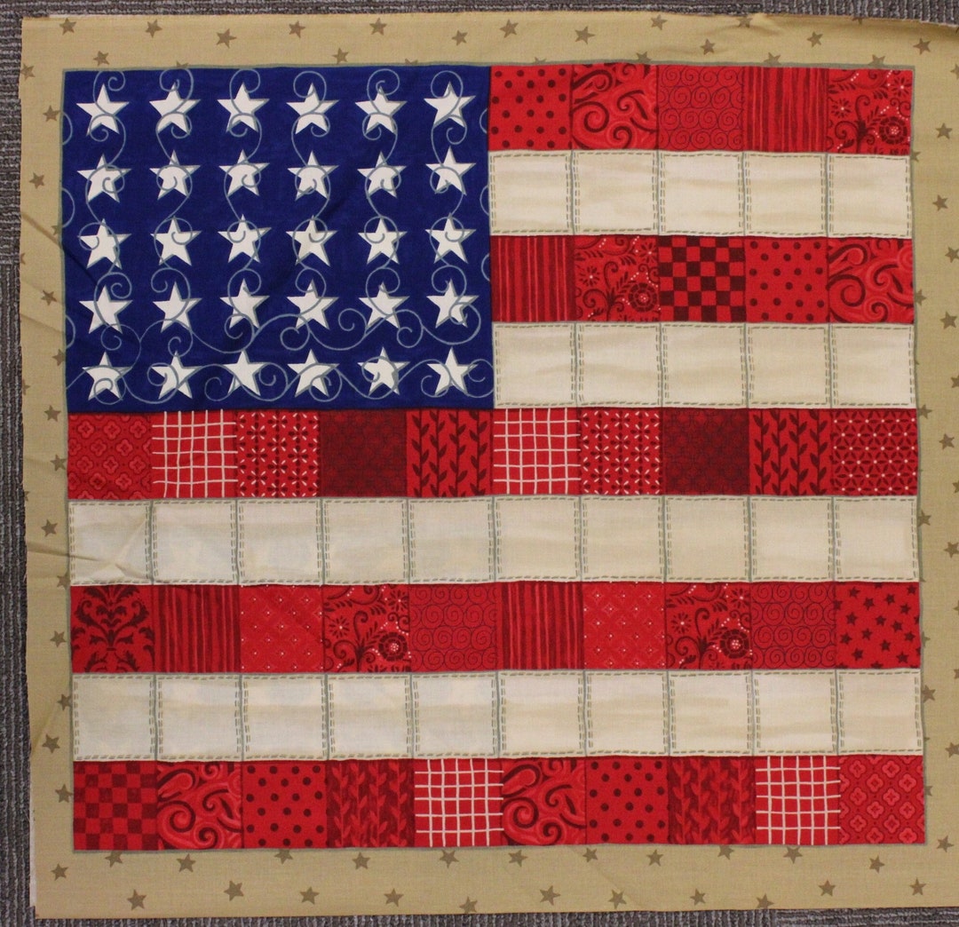 American Flag Fabric Panel: Sew American Moda Fabrics 23" X WOF 09A 044 ...