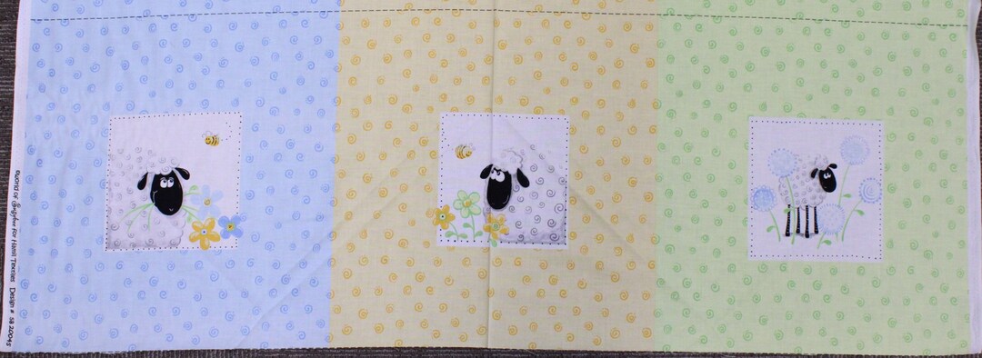 Three Sheep Panel by World of Susybee for Hamil Textiles Fabric Panel ...