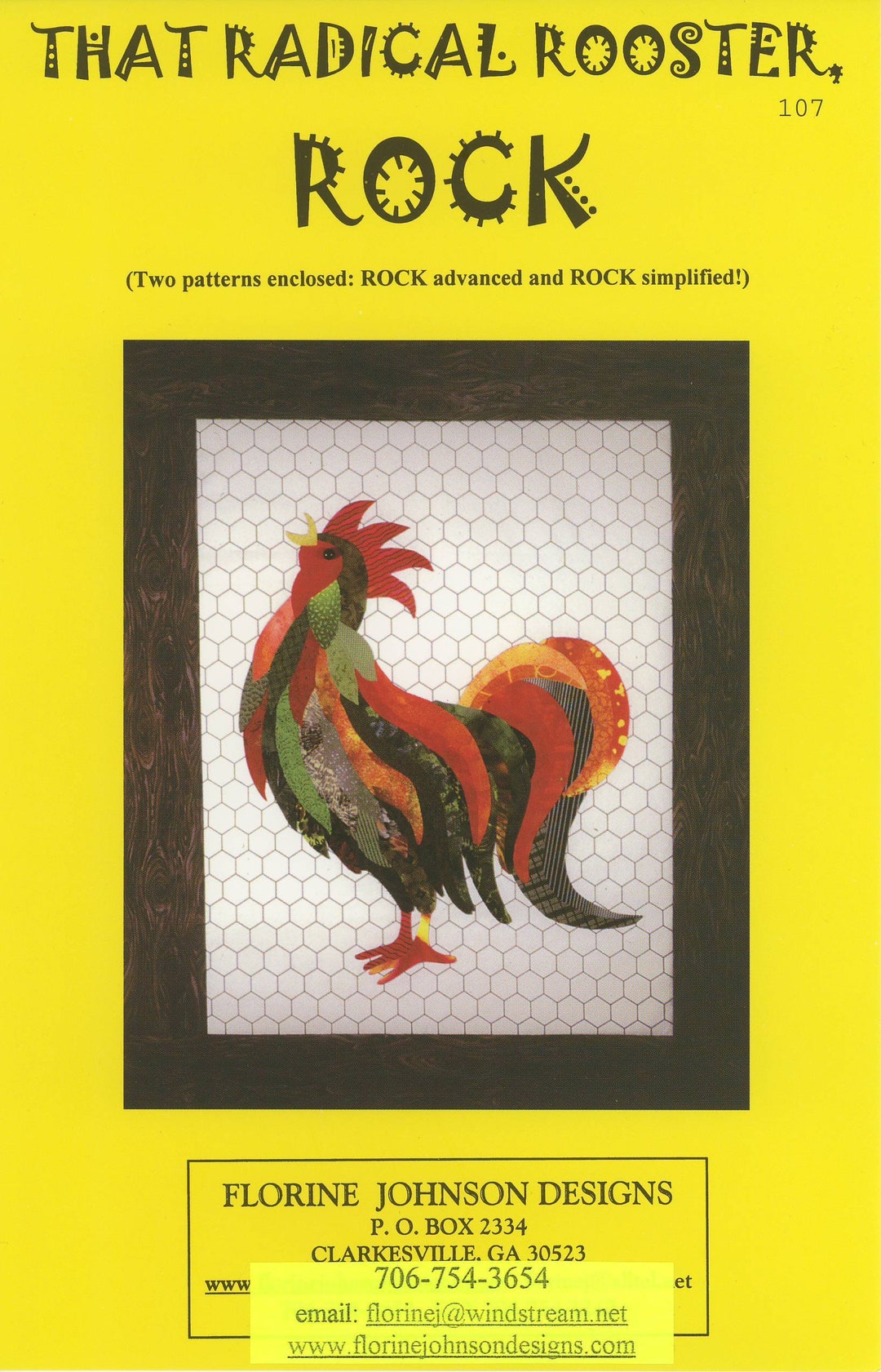 That Radical Rooster Rock by Florine Johnson Designs - Etsy