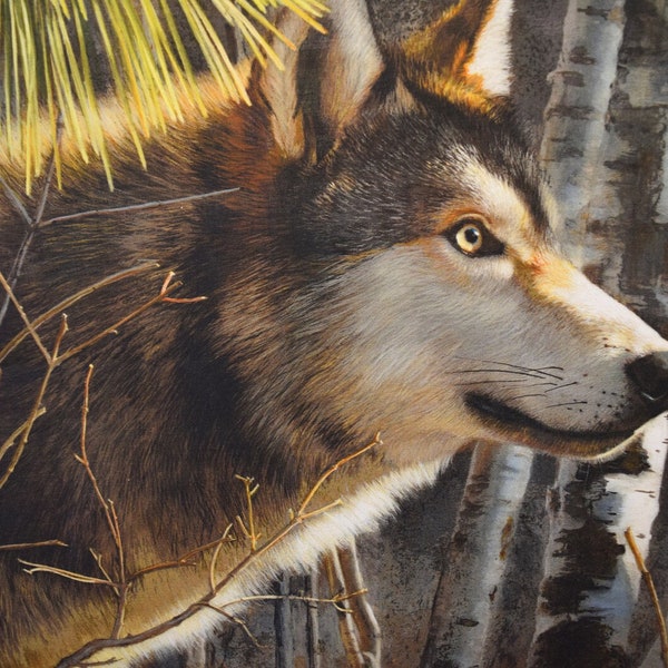 Wolf Fabric Panel - Etsy