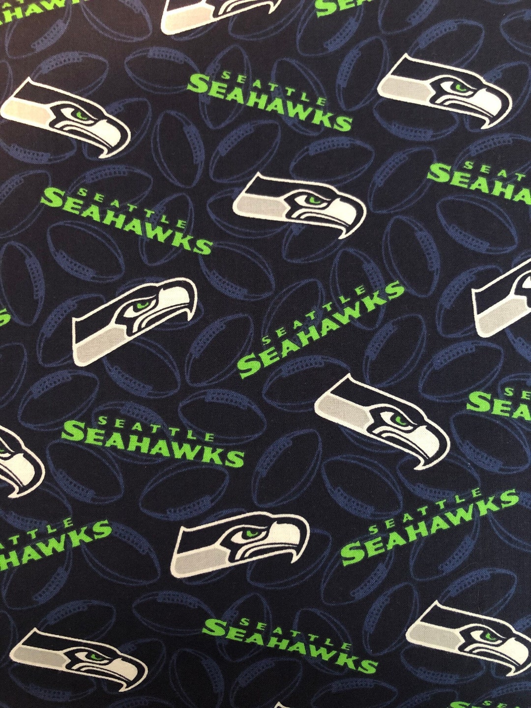 NFL Seahawks Fabric by Fabric Traditions 58" Wide Cotton 09C 045 - Etsy