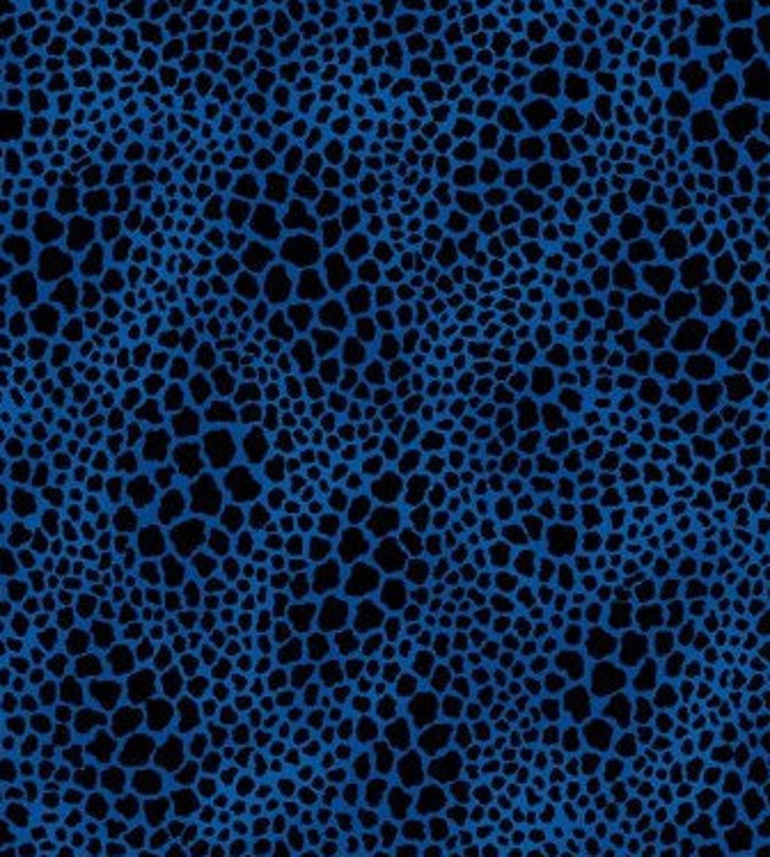 Royal Blue Animal Print Flannel Fabric - Laurel Burch Wild Ones - Etsy