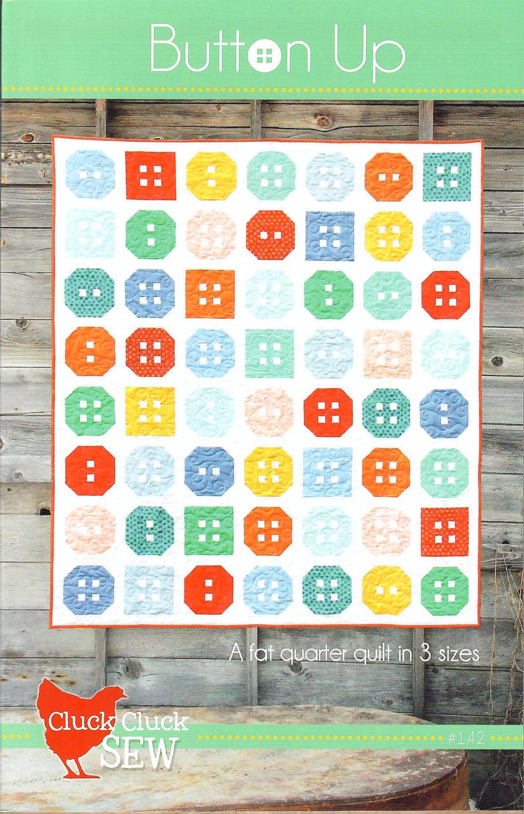 Button up Quilt Pattern: Fat Quarter Friendly, 3 Sizes (paper Printed) - Etsy
