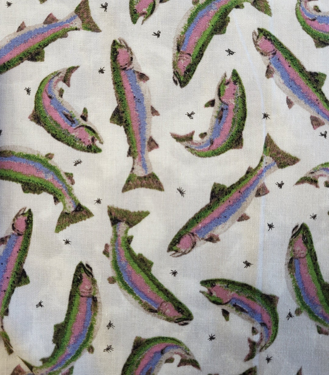Open Sky Trout Fabric for Clothworks Fabrics Fish Themed Fabric by the ...