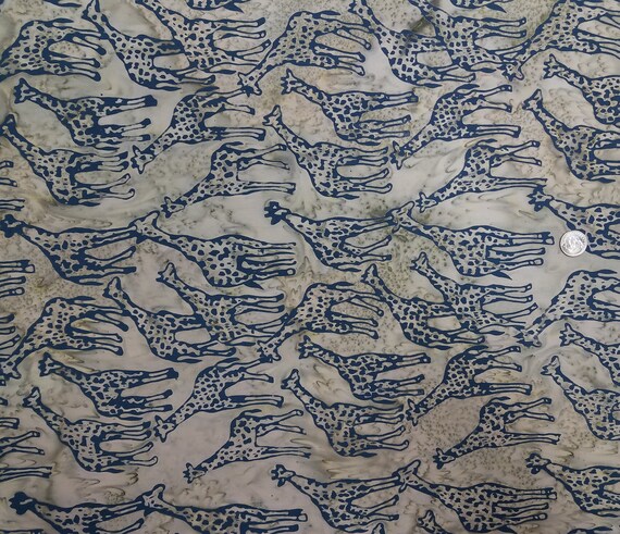 Dark Blue Giraffe Print