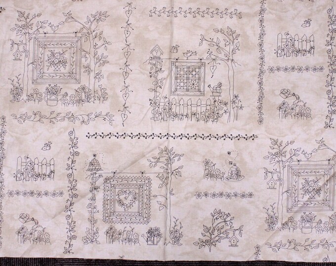 A Quilters Garden Panel by Bird Brain Designs of Fresh Water Designs ...