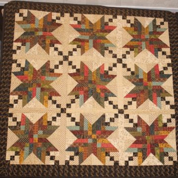 Farmhouse Stars Quilt Kit Kim Diehl Pattern And Fabric Etsy