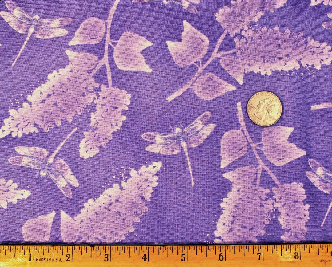 Midnight Hydrangea by Laura Stone for Studio E Purple Floral Fabric ...