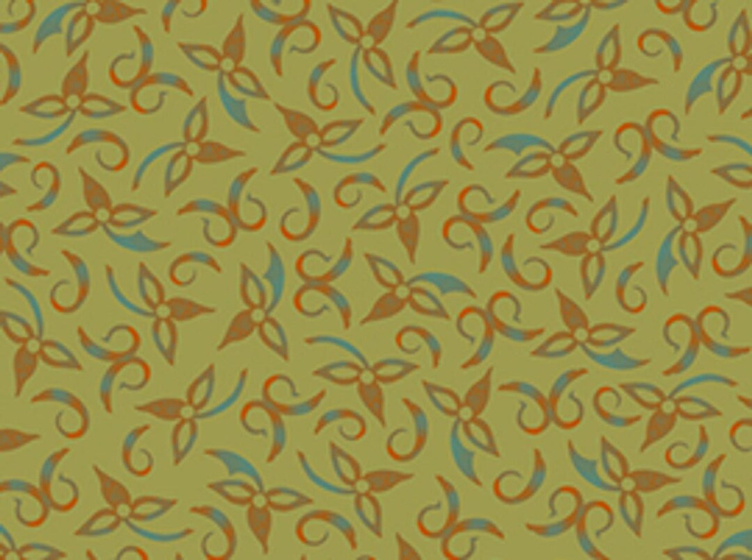 Green Leaf Fabric: Studio 8 Quilting Treasures by the Half Yard - Etsy