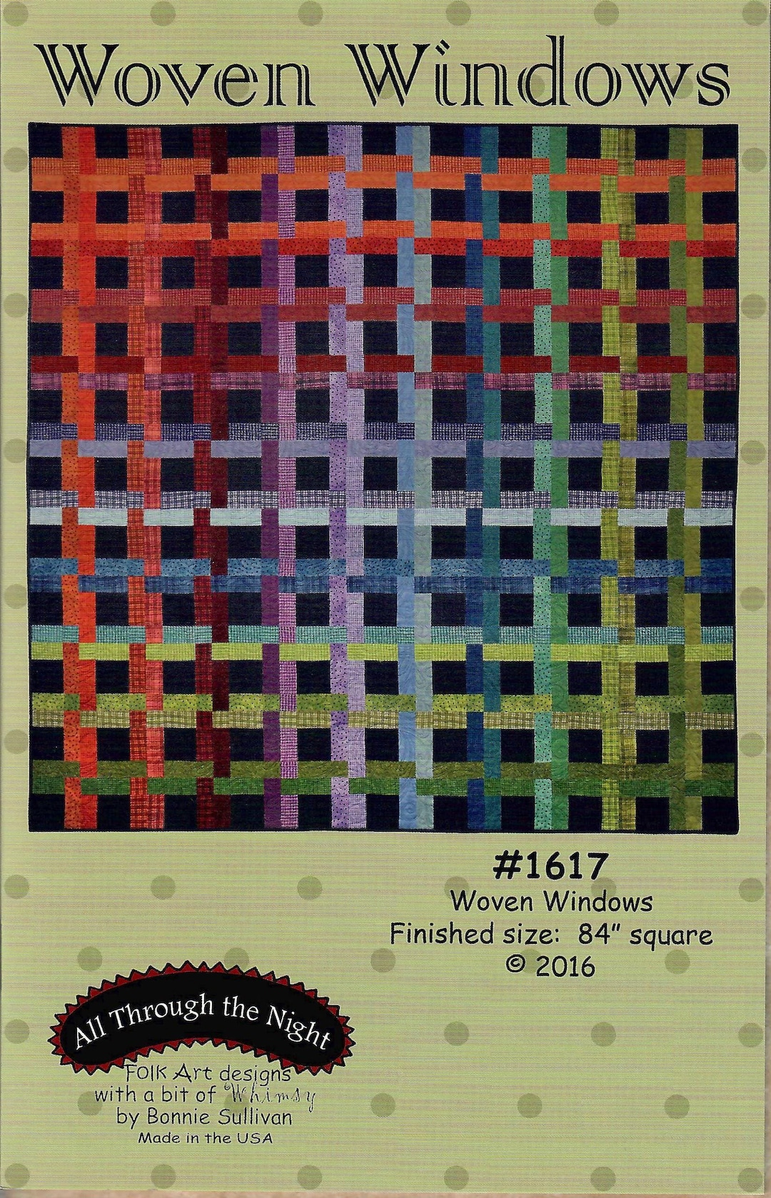 Woven Windows by Bonnie Sullivan for All Through the Night Woven Quilt ...