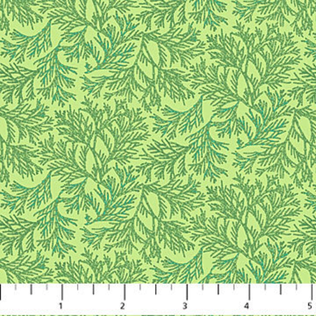 Wild by Brett Lewis for Northcott Light Green Fabric With Green ...