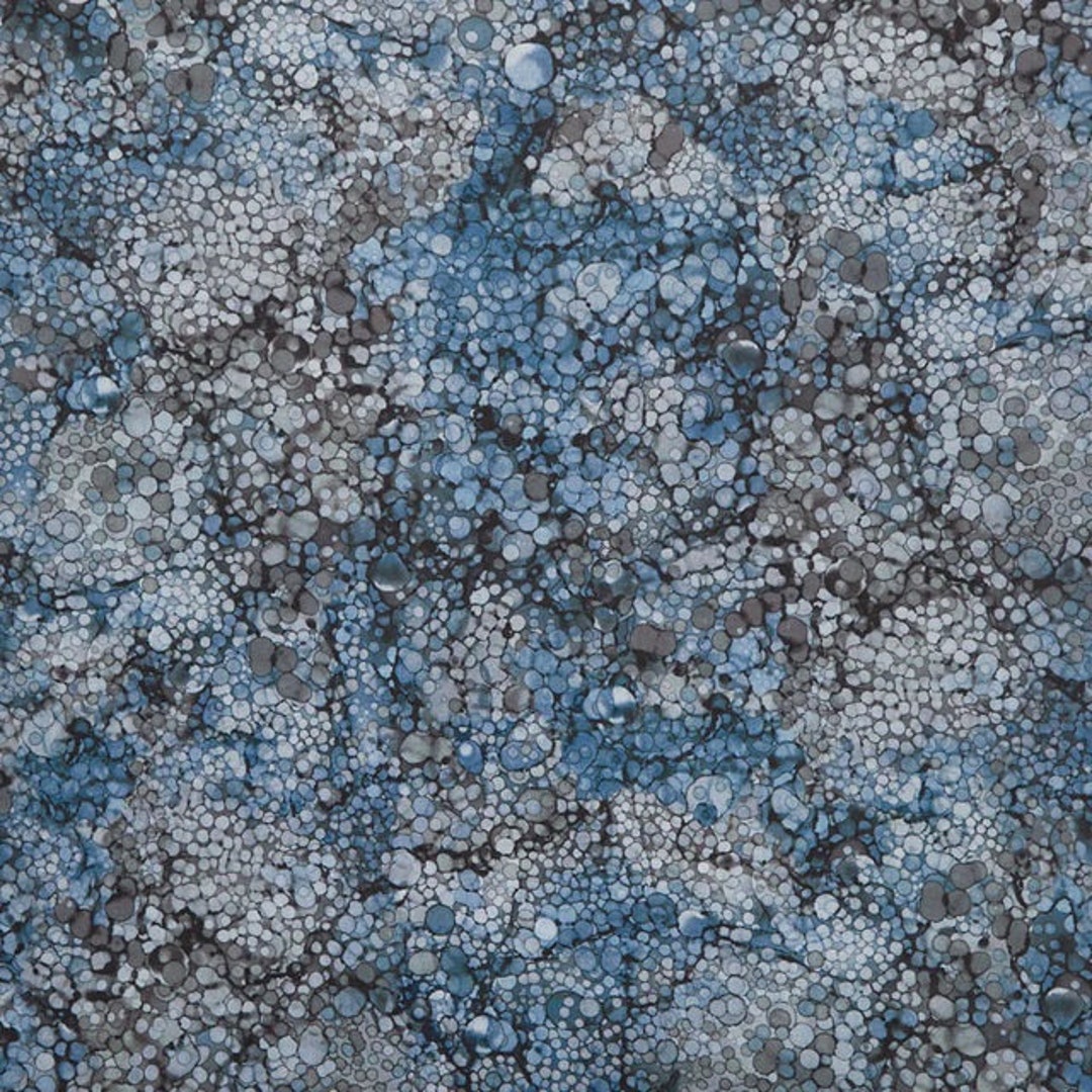 Bliss by Northcott Studio for Northcott Fabrics Gray, Light Blue, and Black Speckled Fabric 33 ...