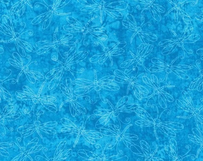 Sundrenched by Fabric Traditions for Keepsake Calico Blue Watercolor ...