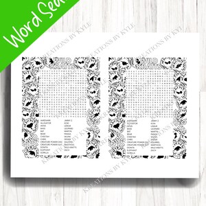 Wild Kratts Word Search - Wild Kratts Printable - Kids Coloring Page ...