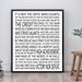 This is Your Life Motivational Manifesto Poster Unframed Typography ...