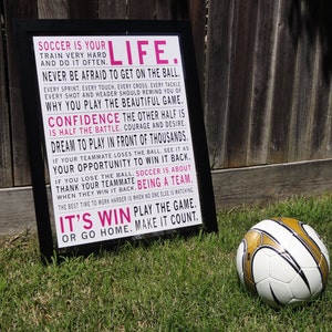 Soccer is Your Life - Original Manifesto Poster Print | Combo Pack, 2 ...