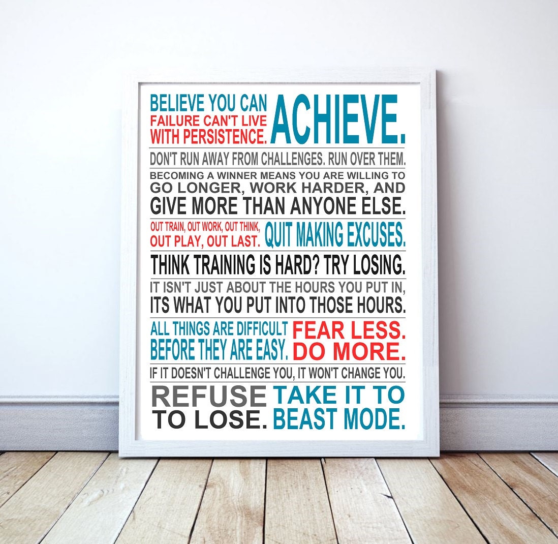 Believe You Can Achieve Custom Manifesto Poster Print - Etsy