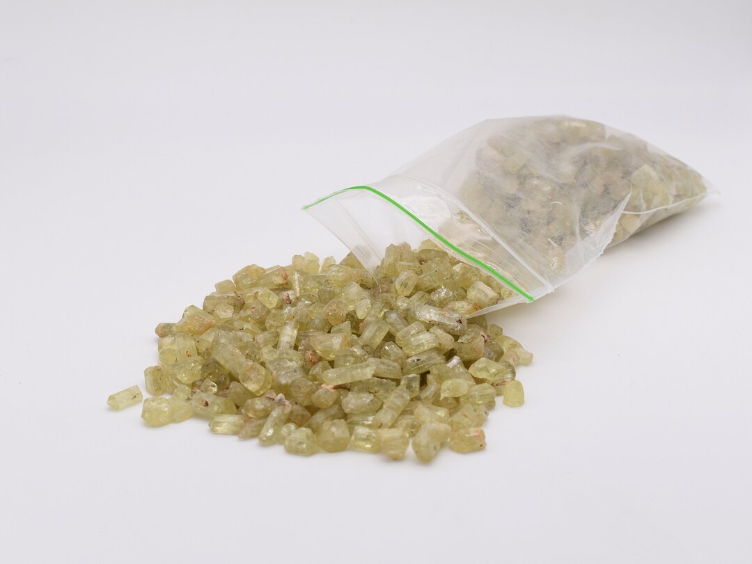 Yellow Apatite Crystals 5g LOT TERMINATED From Morocco // Crystal Grids ...