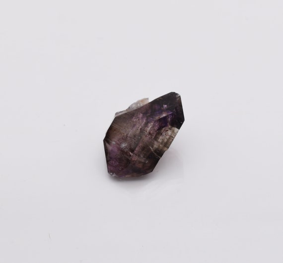 Smokey Amethyst Crystal with Phantoms & Hematite Double Terminated ...