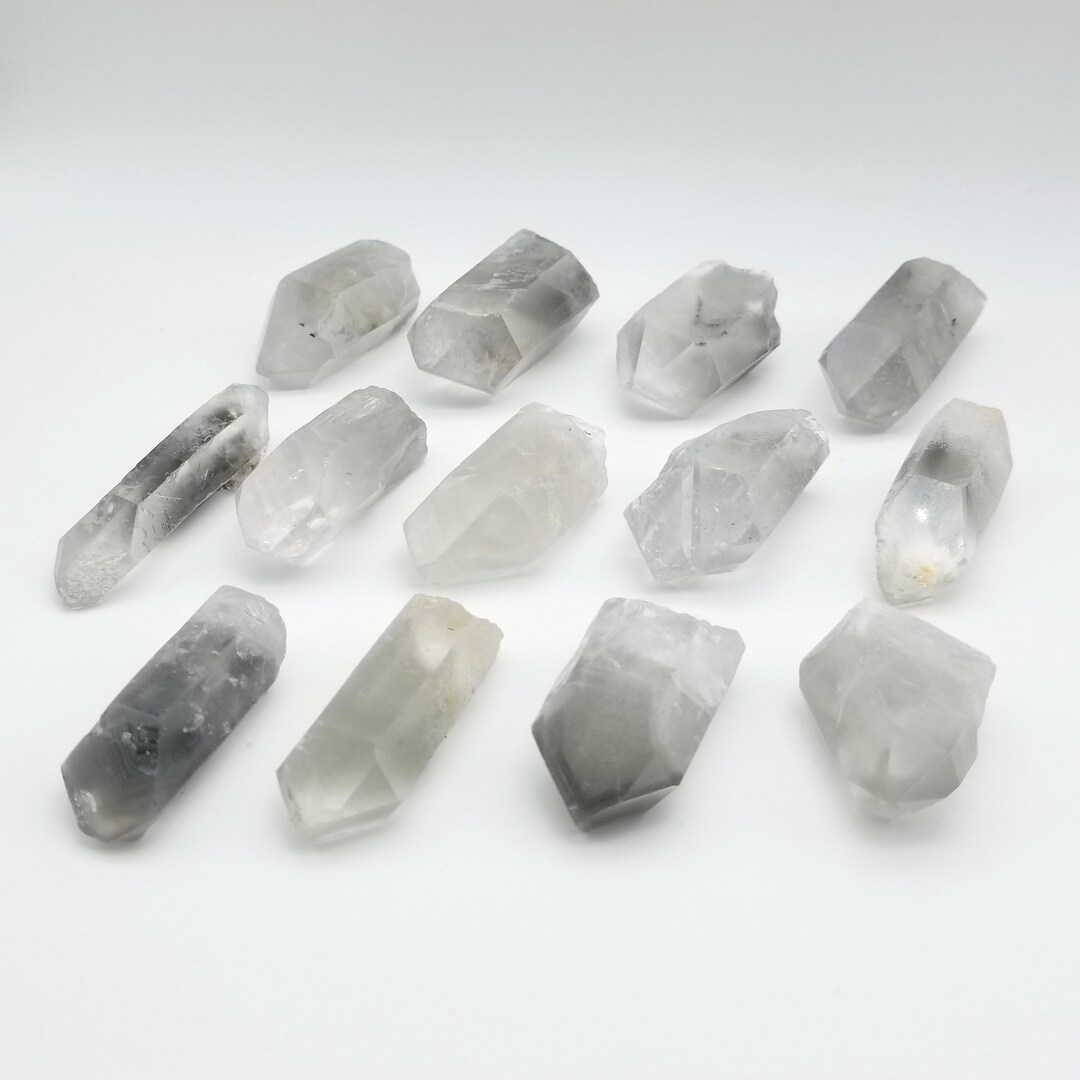 Phantom Quartz Crystal LARGE 45-60mm From Brazil // Natural Points With ...