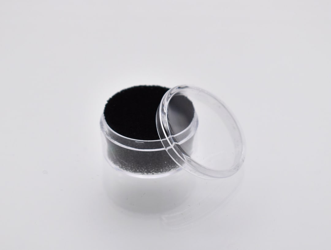 Round Acrylic Gem Jar 1.125" X 0.75" // White or Black Display for ...