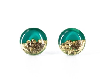 Resin Stud Earrings - Etsy